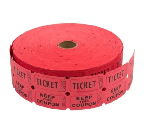 Soro Essentials- 2000 Double Raffle Ticket Roll Red Color ...