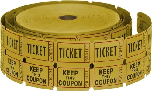 Soro Essentials- 2000 Double Raffle Ticket Roll Yellow Color ...