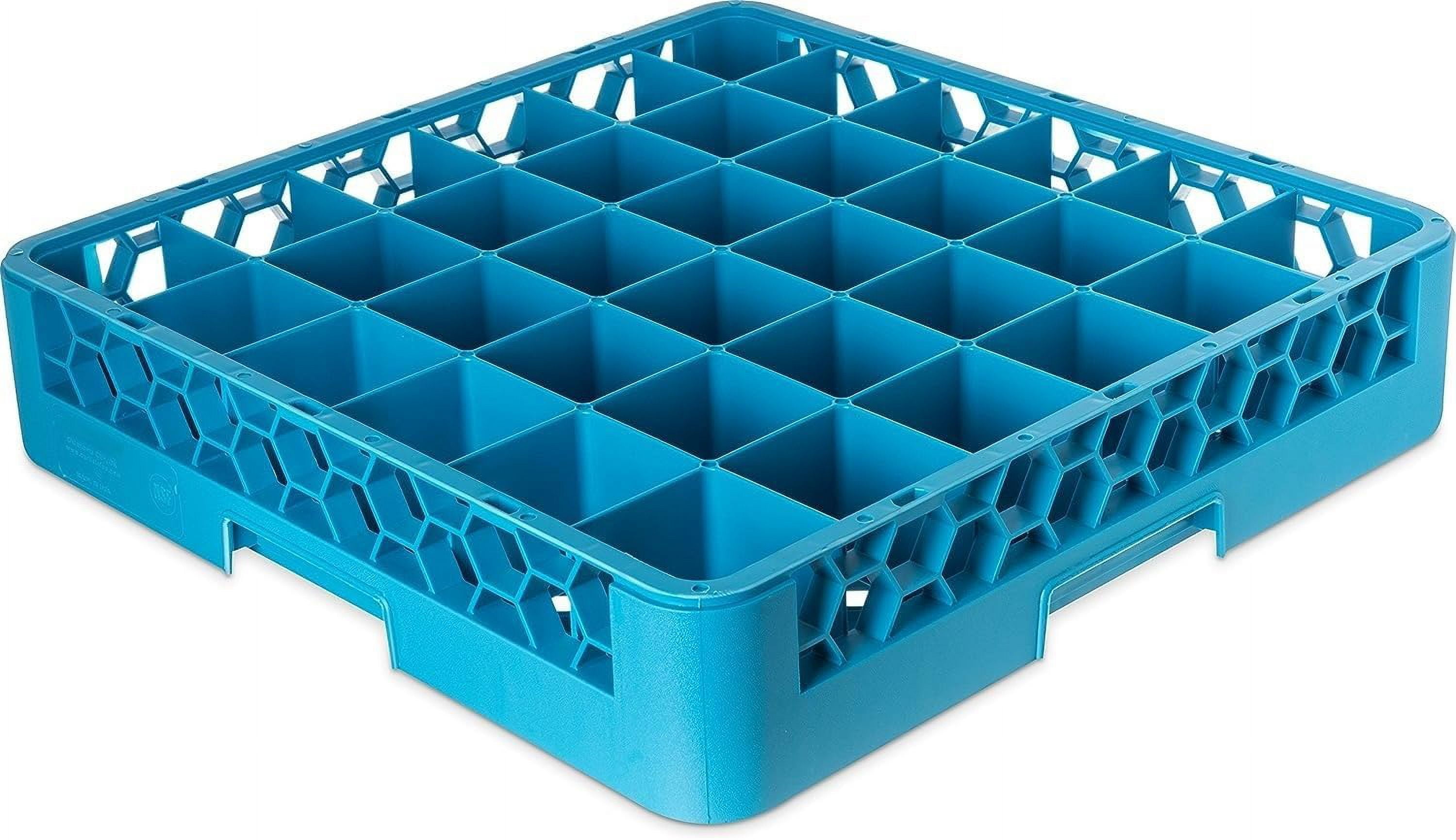 Soro Essentials- 36 Compartment Glass Rack Blue Color Polypropylene ...