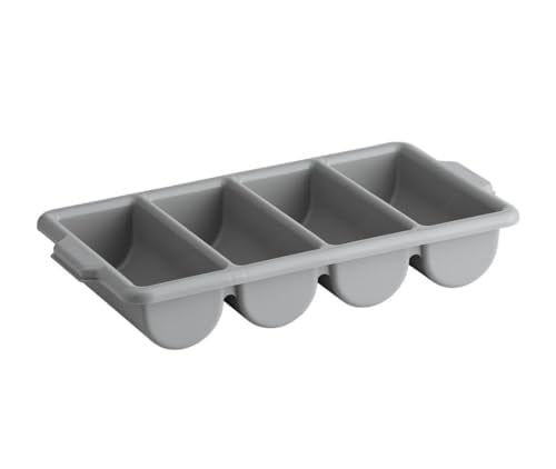 Soro Essentials- 4 Compartment Polypropylene Commercial Cutlery Box Bin ...