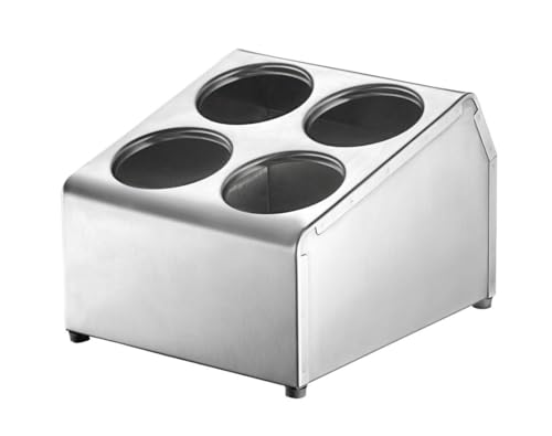 Soro Essentials – 4-Hole Stainless Steel Silverware Dispenser ...