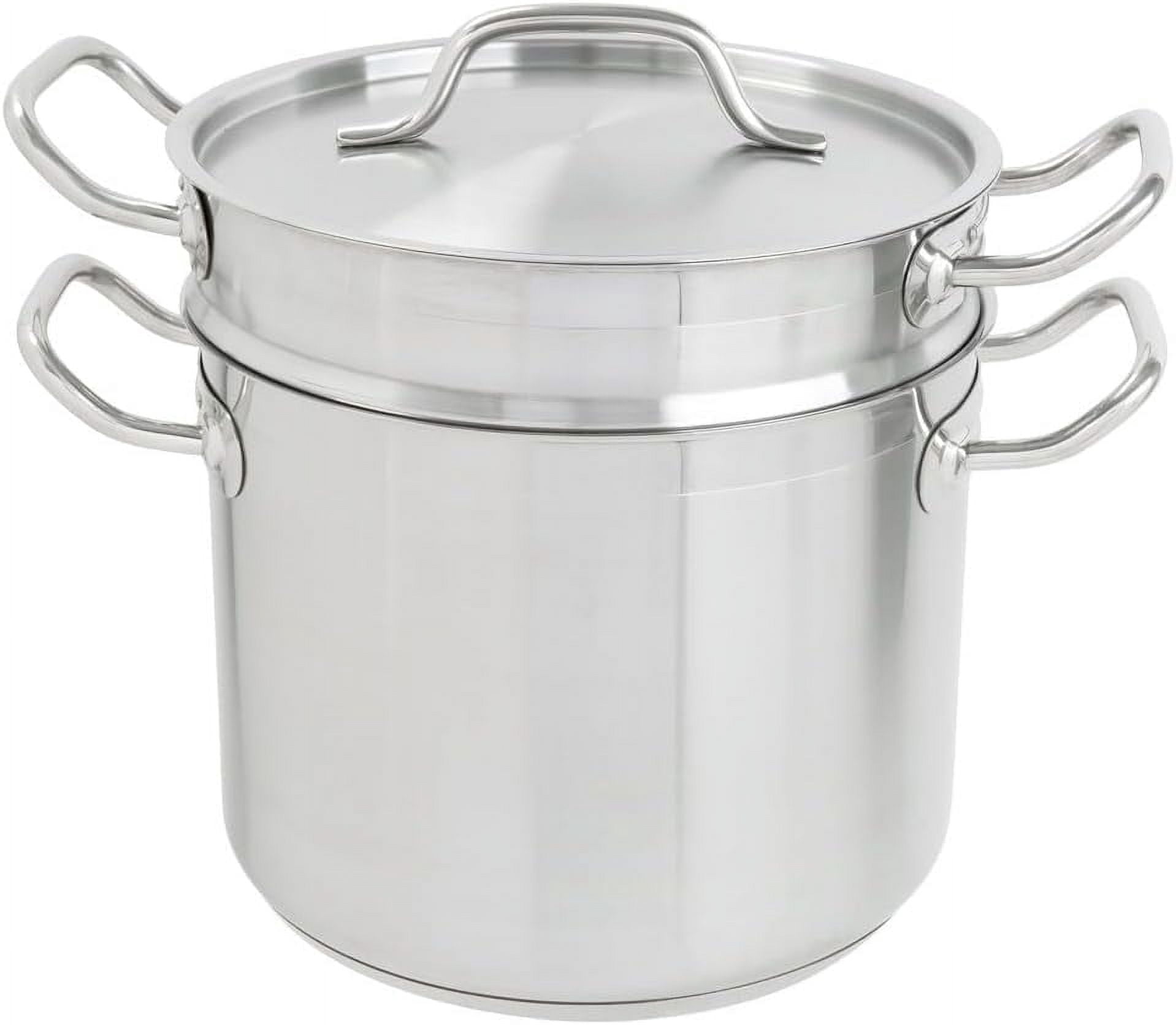 Soro Essentials- 8 qt. Stainless Steel Double Boiler Pot with Cover ...