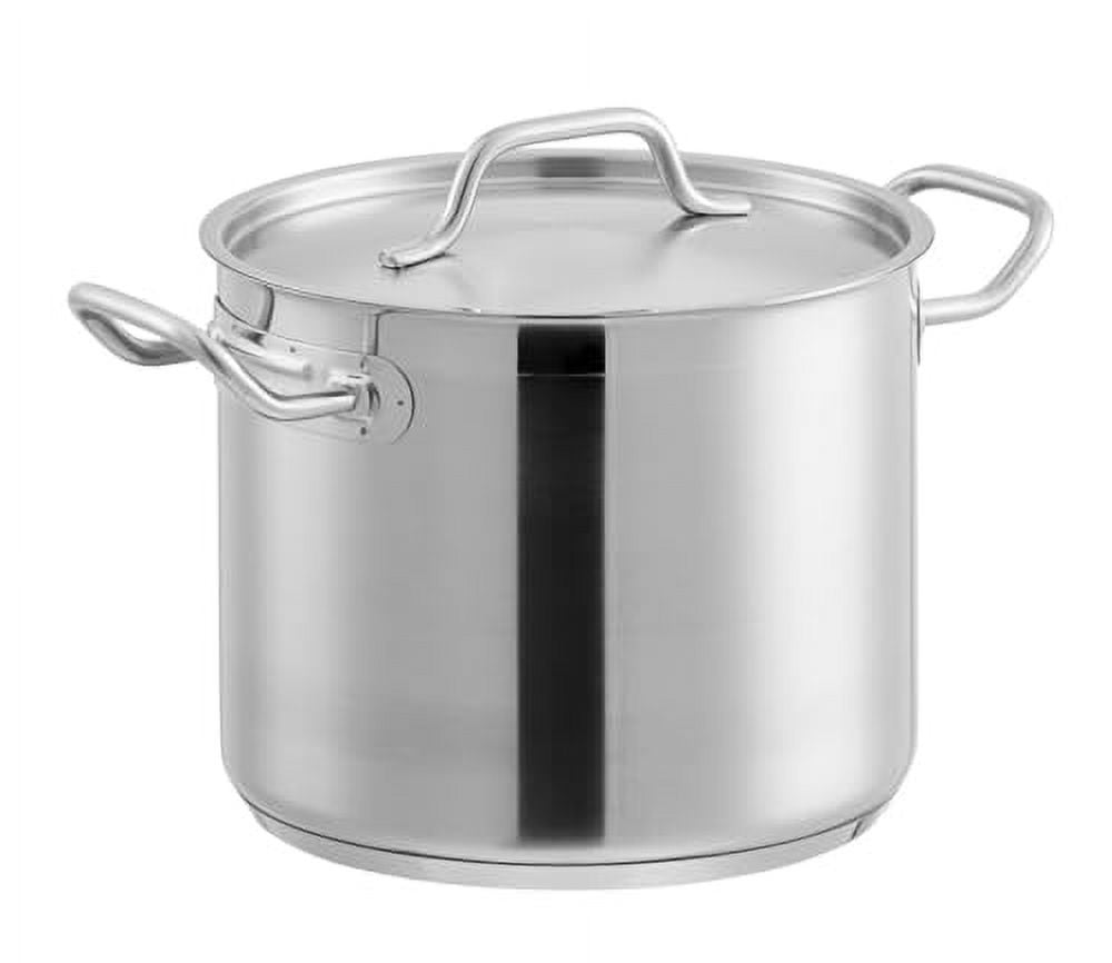 Soro Essentials- 8 qt. Stainless Steel Stock Pot with Lid- Heavy Duty ...