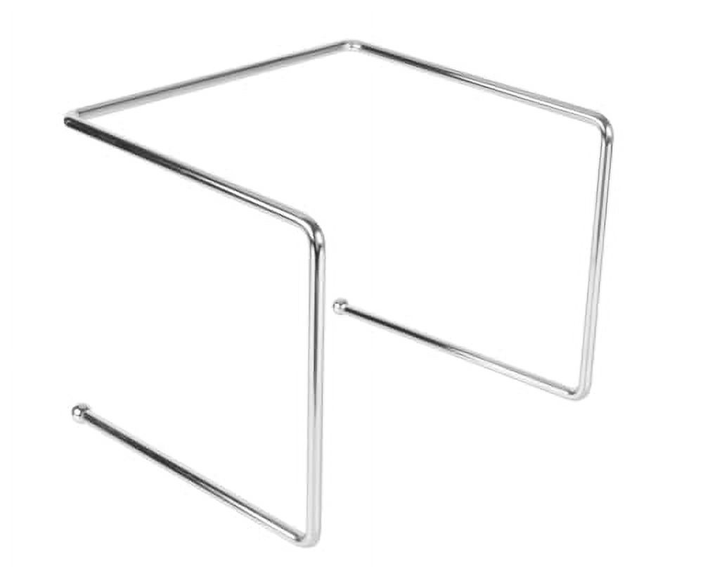 Soro Essentials- 9” L x 8” W x 7”H Chrome Plated Pizza Pan Riser Stand ...