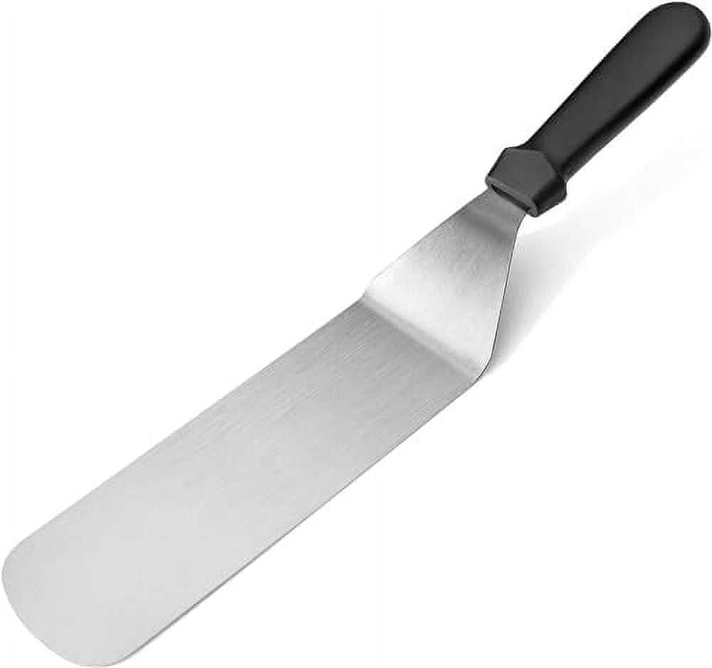 Soro Essentials- 9" Stainless Steel 8”x 3” Solid Blade Flex Turner with ...