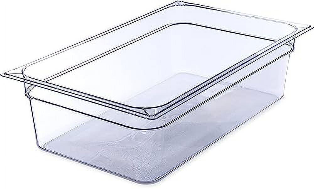 Soro Essentials- Full Size 6" Deep Polycarbonate Food Pan Clear Color ...