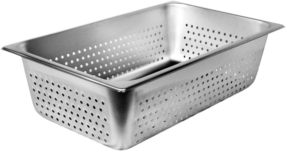 Soro Essentials- Full Size 6"Deep Stainless Steel Perforated Anti ...