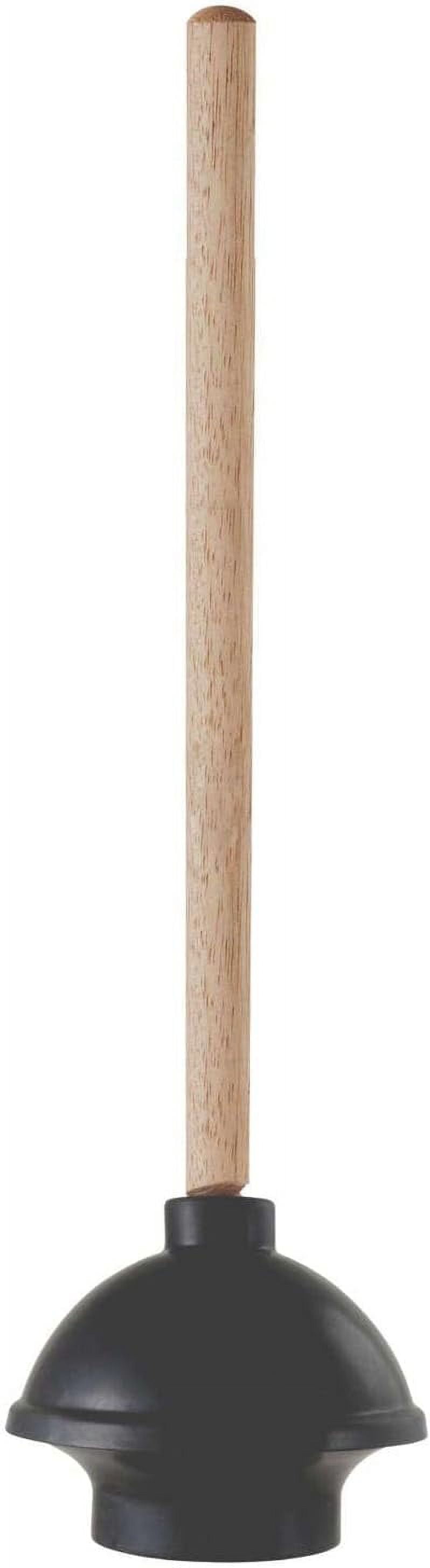Soro Essentials- Rubber Toilet Plunger with Wooden Handle- Plunger for ...
