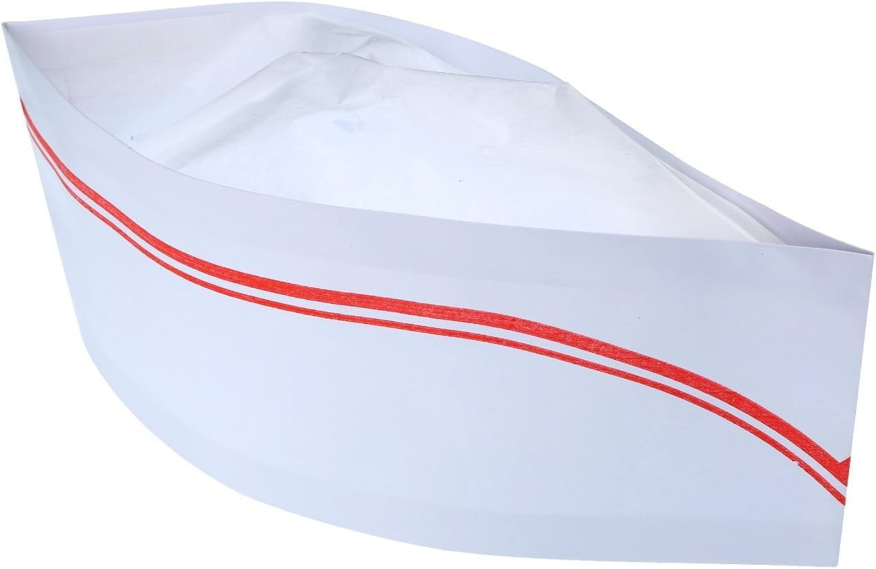 Soro Essentials- Set of 100 Paper Soda Jerk Overseas Cap with Red ...