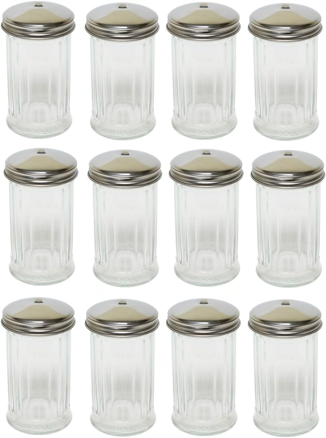 Soro Essentials- Set of 12 Acrylic 12 oz. Sugar Pourer with Stainless ...