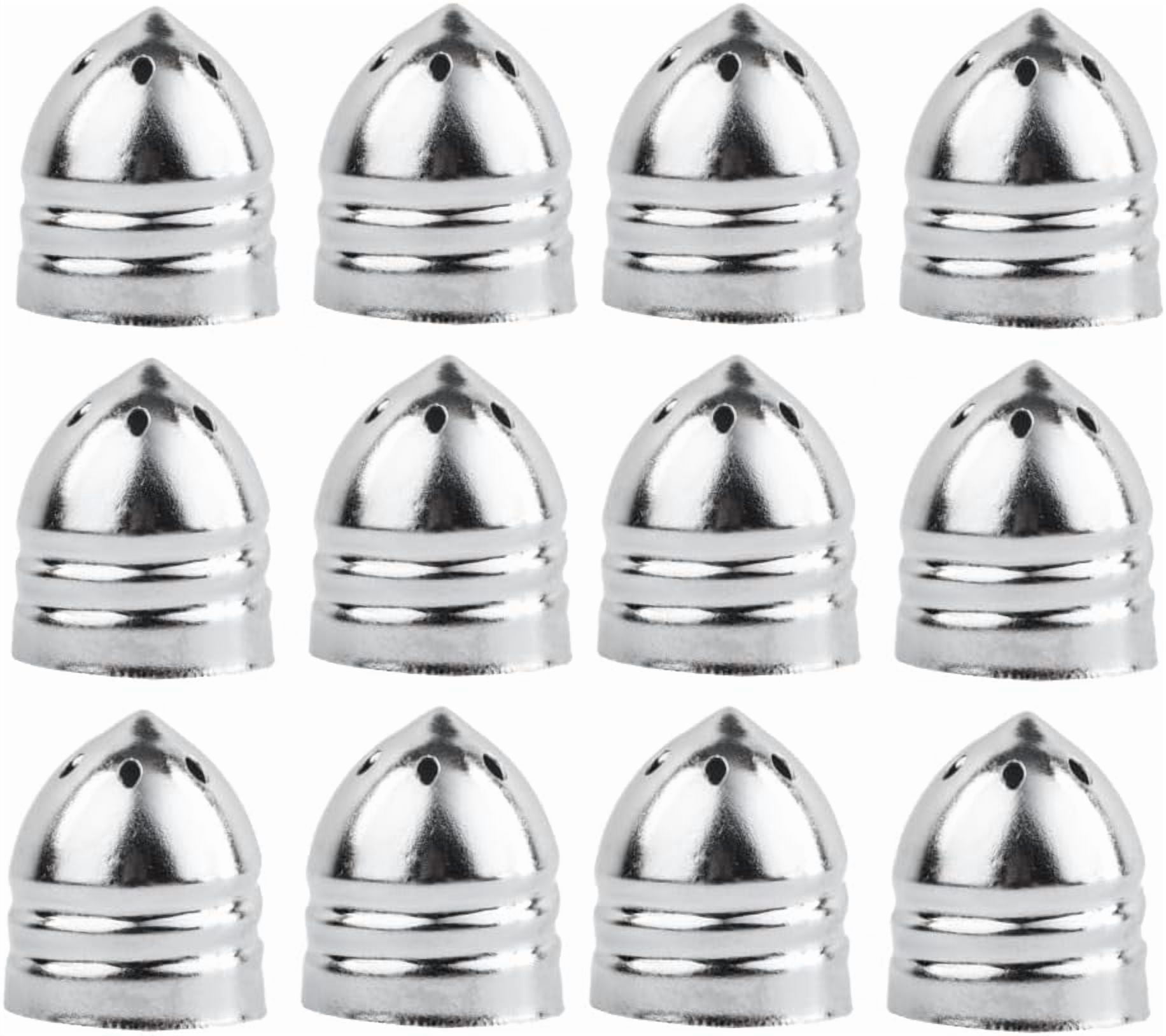 Soro Essentials- Set of 12 Chrome Plated Shaker Top Lid Only- Fits with ...