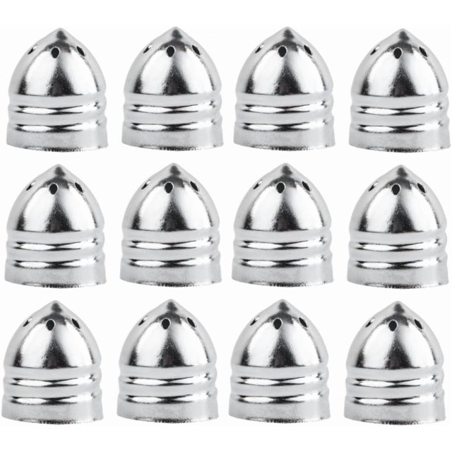 Soro Essentials- Set of 12 Chrome Plated Shaker Top Lid Only- Fits with ...