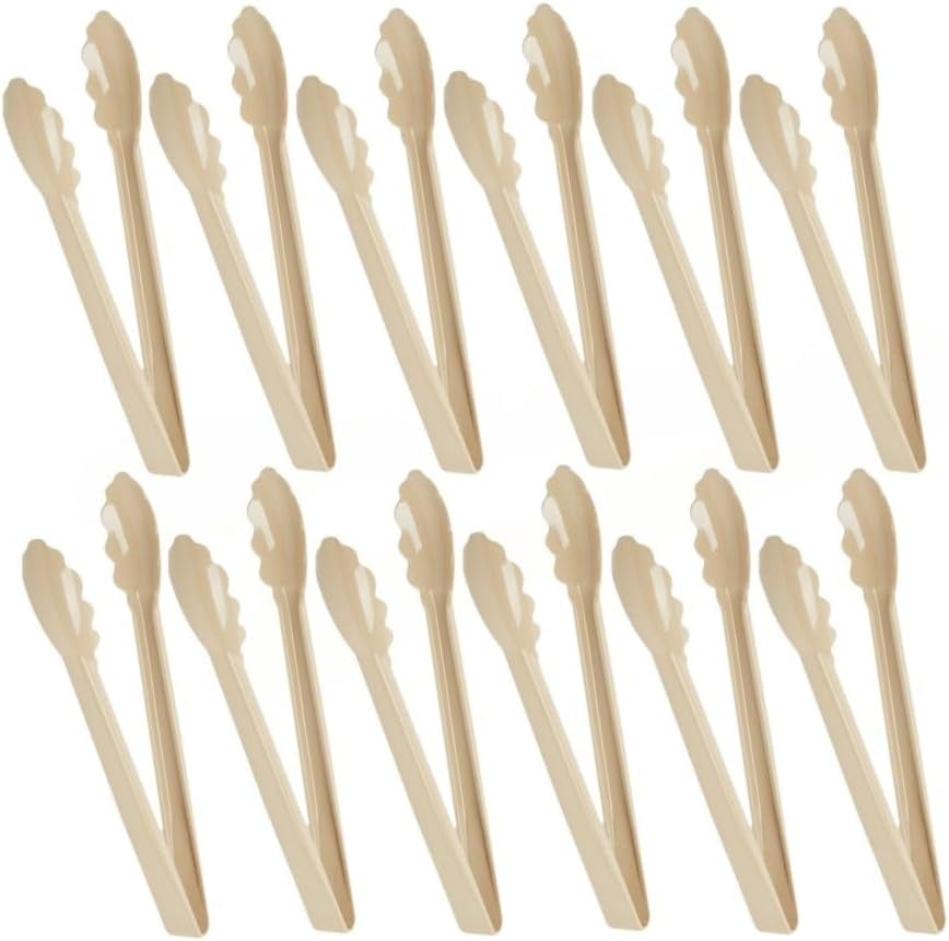 Soro Essentials- Set of 12- Polycarbonate 12” Tongs Beige Color ...