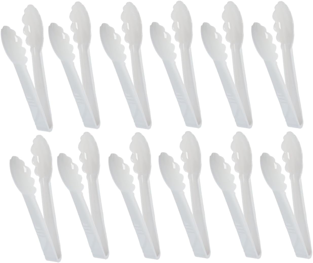 Soro Essentials- Set of 12- Polycarbonate 9” Tong White Color- Utility ...