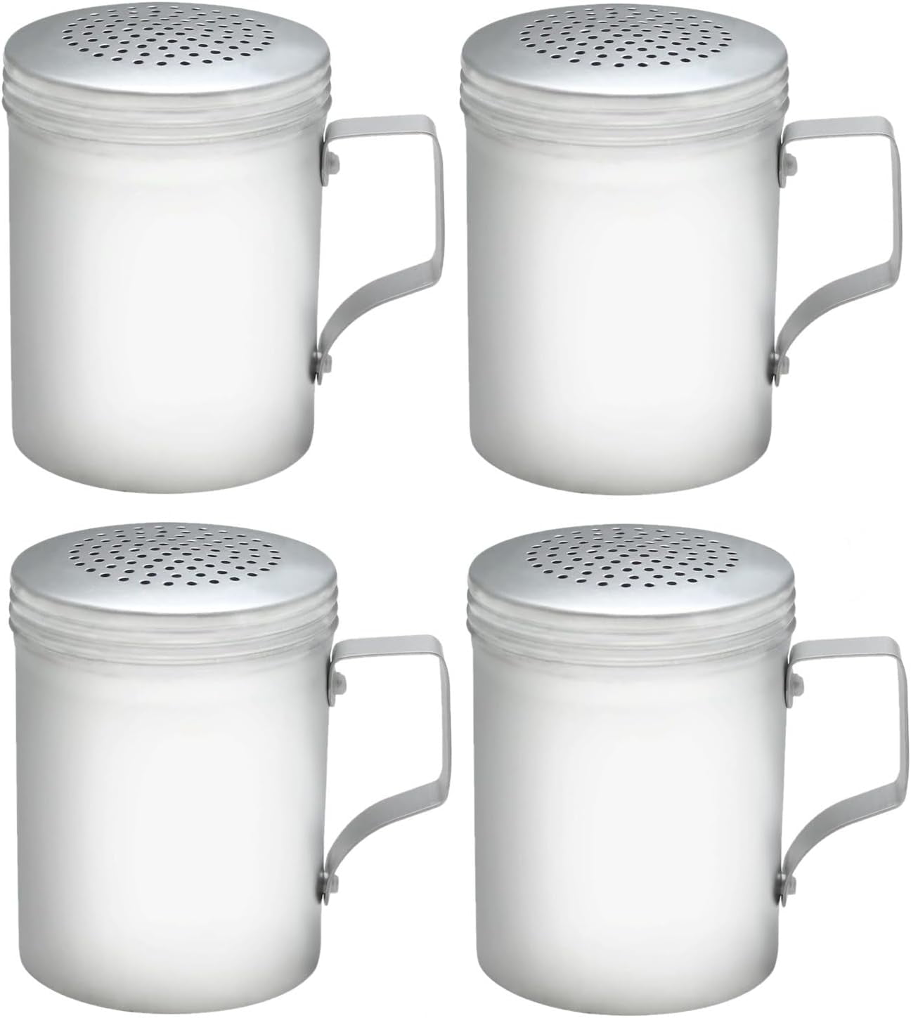 Soro Essentials- Set of 4 Aluminum 10 oz. Salt and Pepper Dredge ...