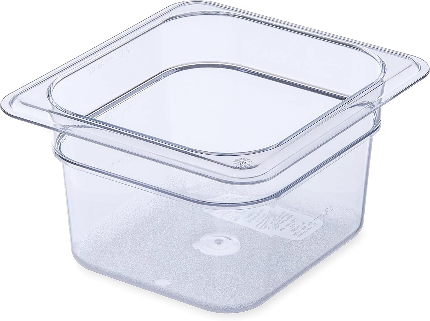 Soro Essentials- Sixth Size 4" Deep Polycarbonate Food Pan Clear Color ...