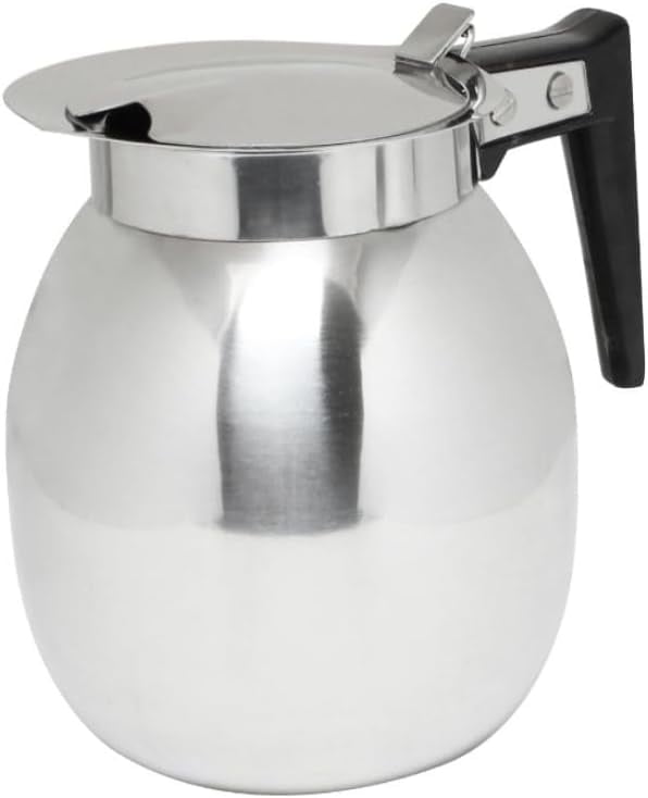 Soro Essentials- Stainless Steel Coffee Decanter with Cover and Black ...