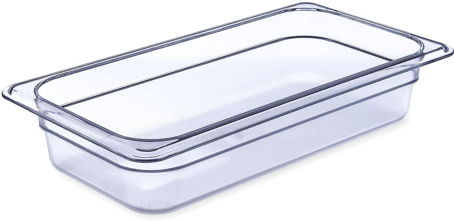 Soro Essentials- Third Size 2" Deep Polycarbonate Food Pan Clear Color ...