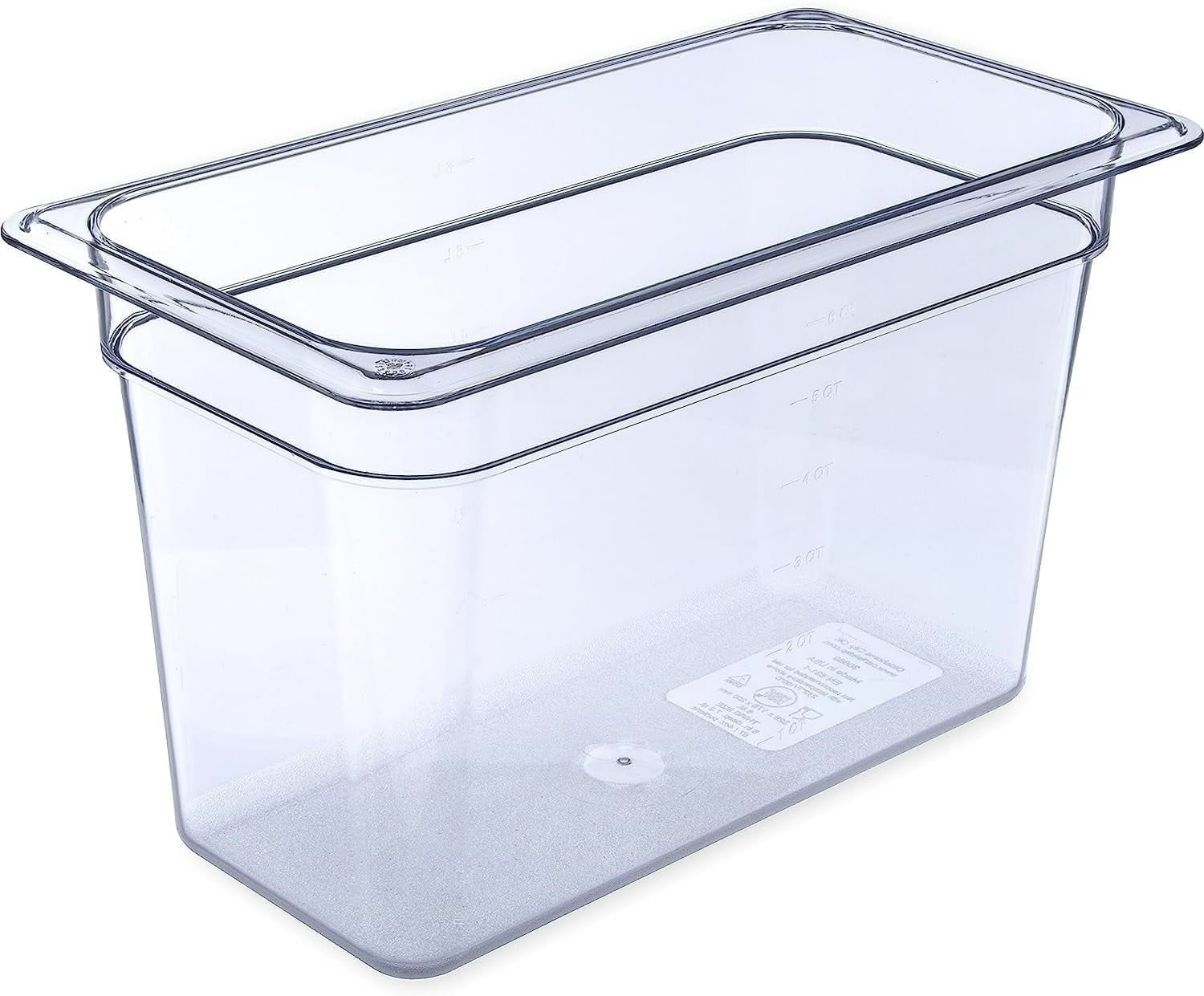 Soro Essentials- Third Size 8" Deep Polycarbonate Food Pan Clear Color ...