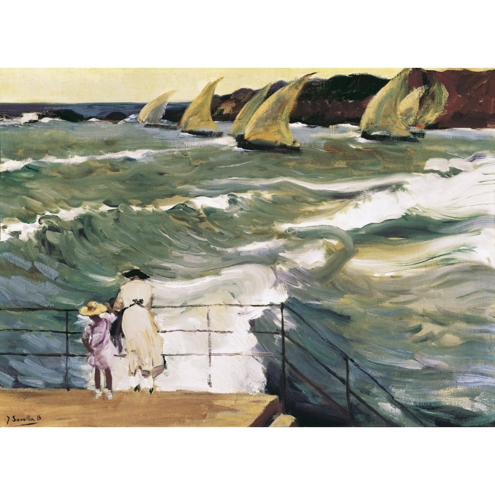 Sorolla Joaqu?ï¿½_n Departure Of Boats 1900S Oil On Canvas ???? Aisa ...