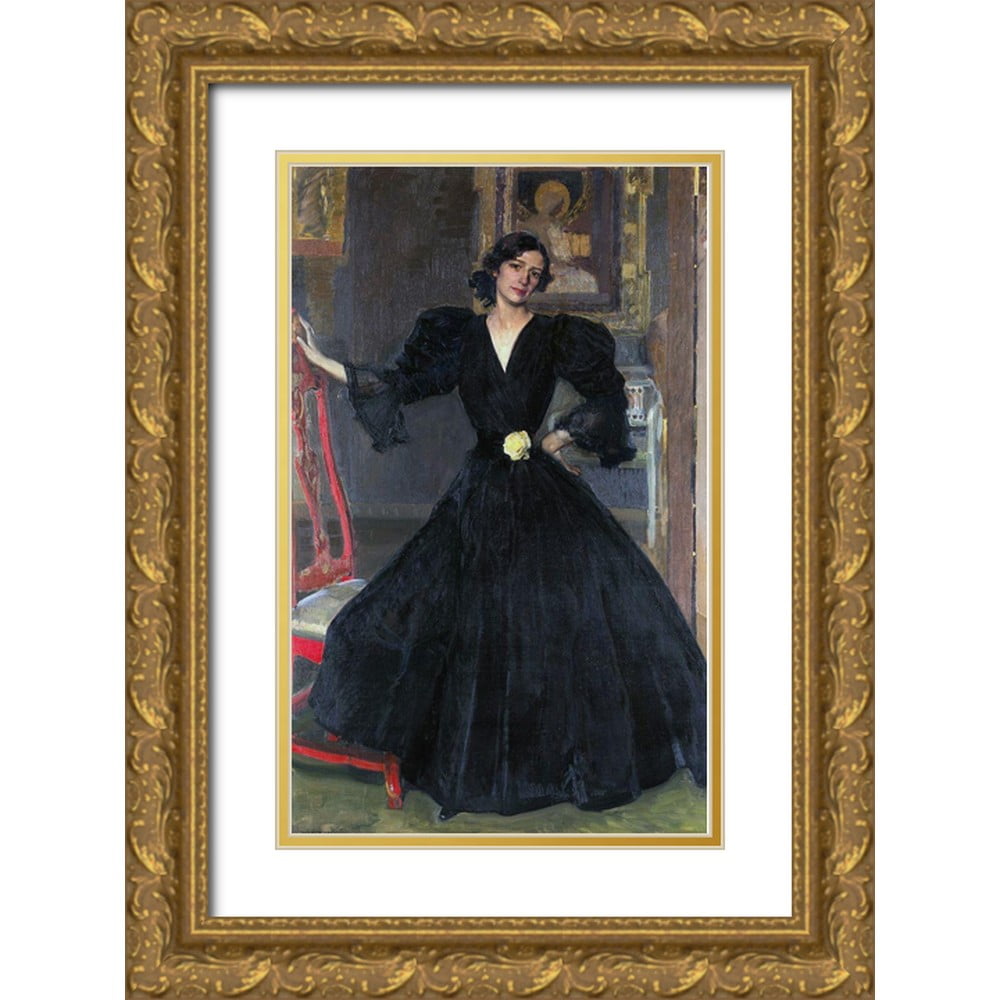 Sorolla Joaquin 21x32 Gold Ornate Wood Framed With Double Matting