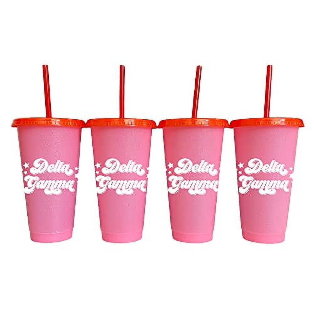 Sorority Shop Delta Gamma Glitter Color Changing Cups - Pack of 4 ...