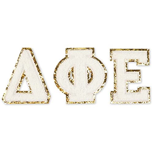 Sorority Shop Delta Phi Epsilon Chenille Letter Stickers - Adhesive ...