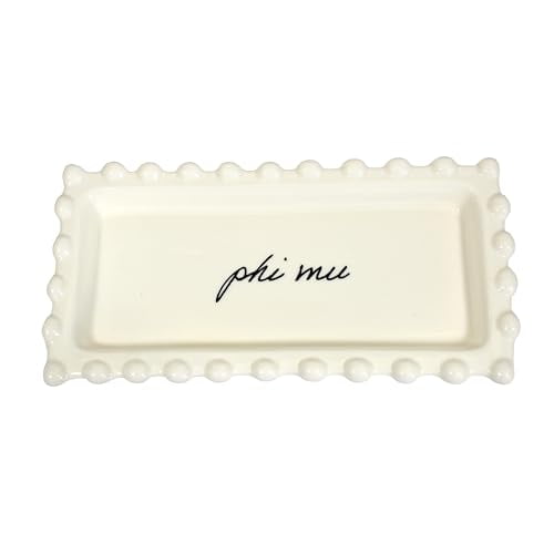 Sorority Shop Phi Mu Jewelry Dish - Rectangular Gloss Finish Ceramic ...