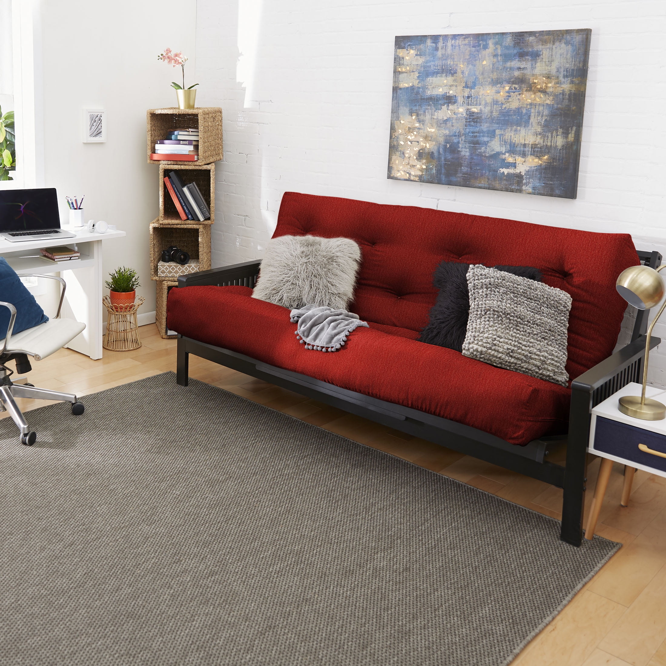 Sorra Home 8 inch Full Size Futon Mattress - Barcelona Brick - Walmart.com