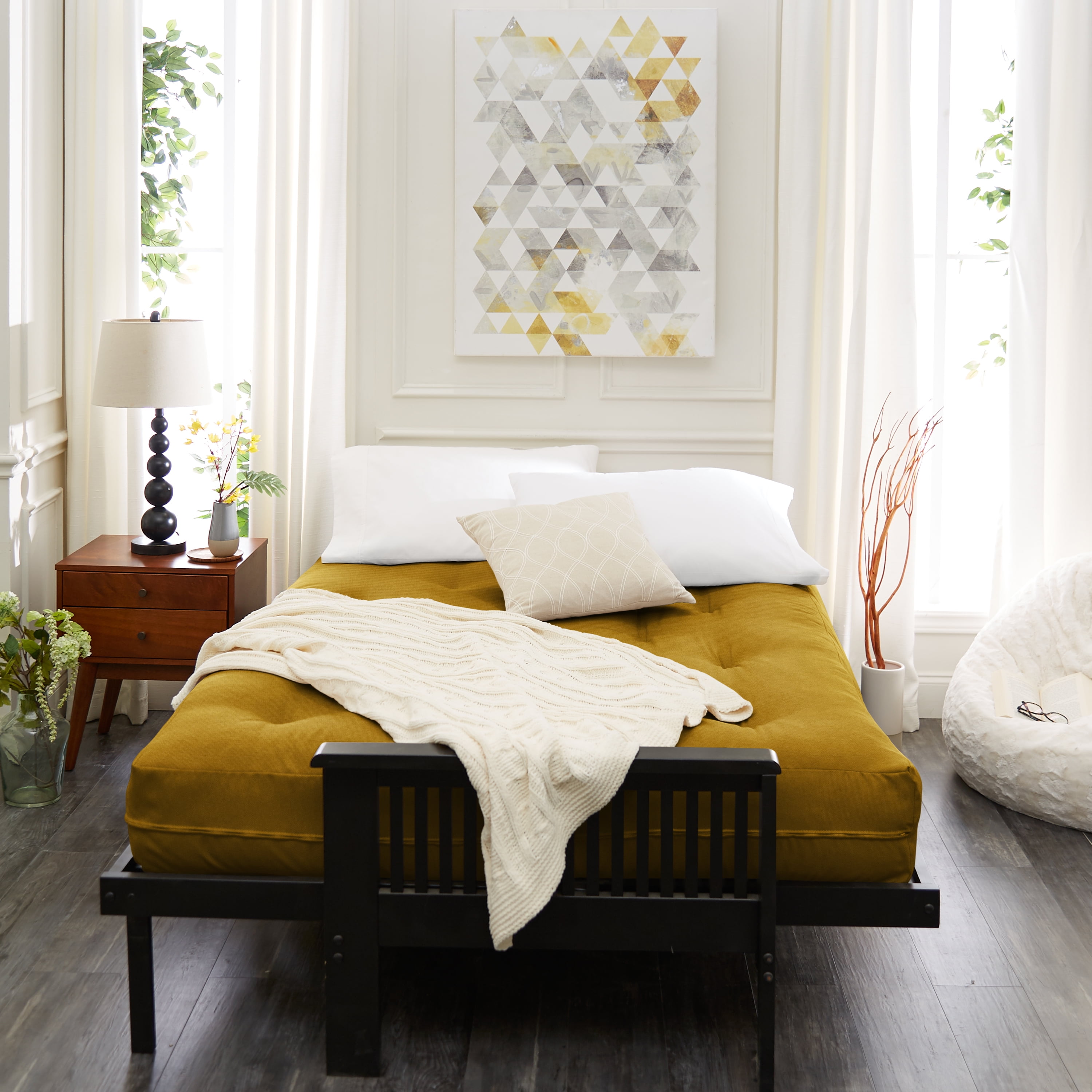 Sorra Home 8 inch Gel Dual Memory Foam Futon Mattress Full Size
