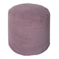 Free Shipping! Sorra Home Barrett Purple Round Bean Pouf 20x20x18 in ...