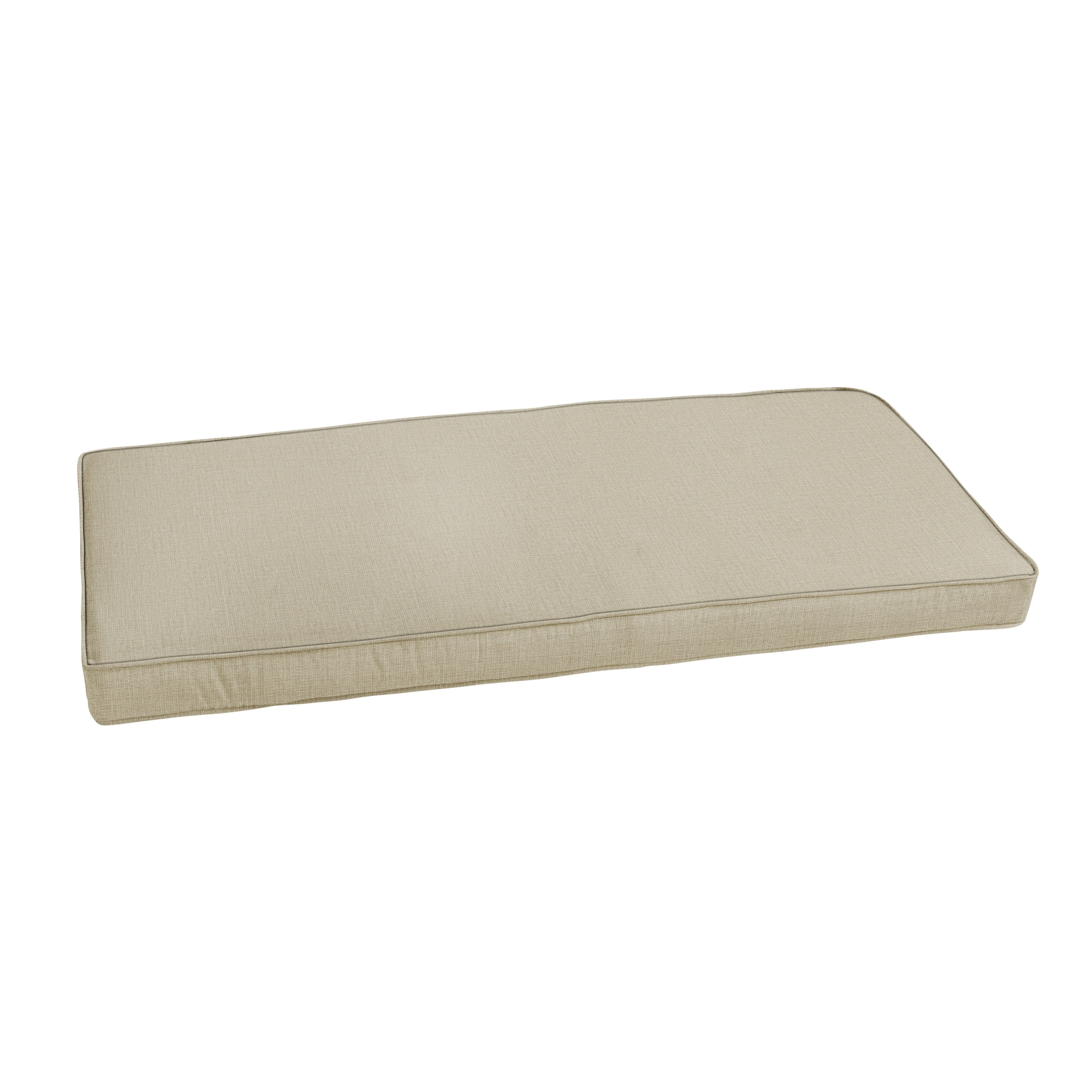 Sorra Home Indoor/Outdoor Solid Corded Bench Cushion 48 x 19 x 3 Bench ...