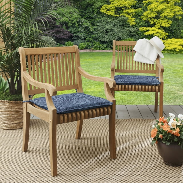 Sorra Home Maven Capri Indoor/Outdoor Corded Chair Pad Set of Two ...