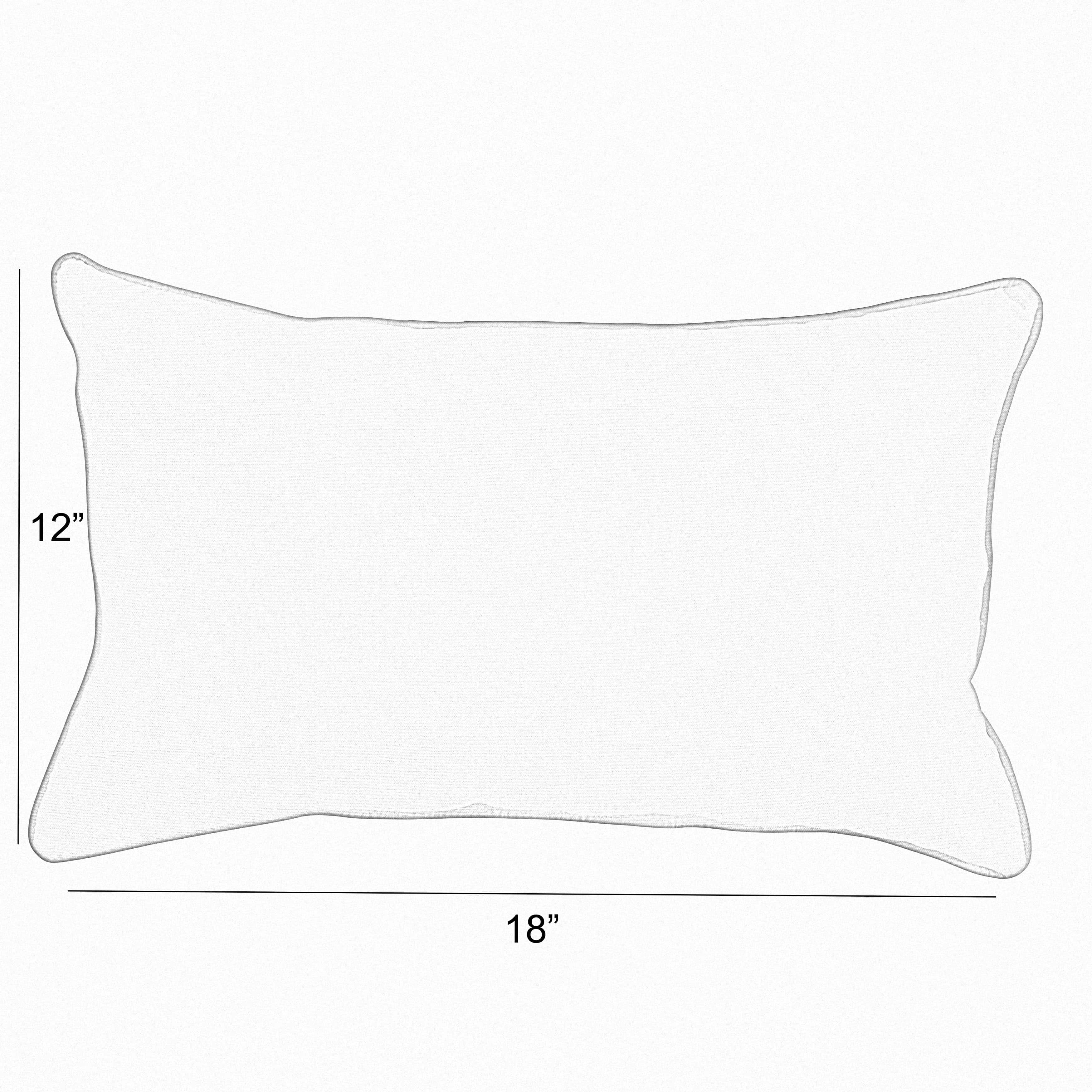 Sorra Home Outdura Sync Basil Indoor/Outdoor Corded Lumbar Pillows (Set ...