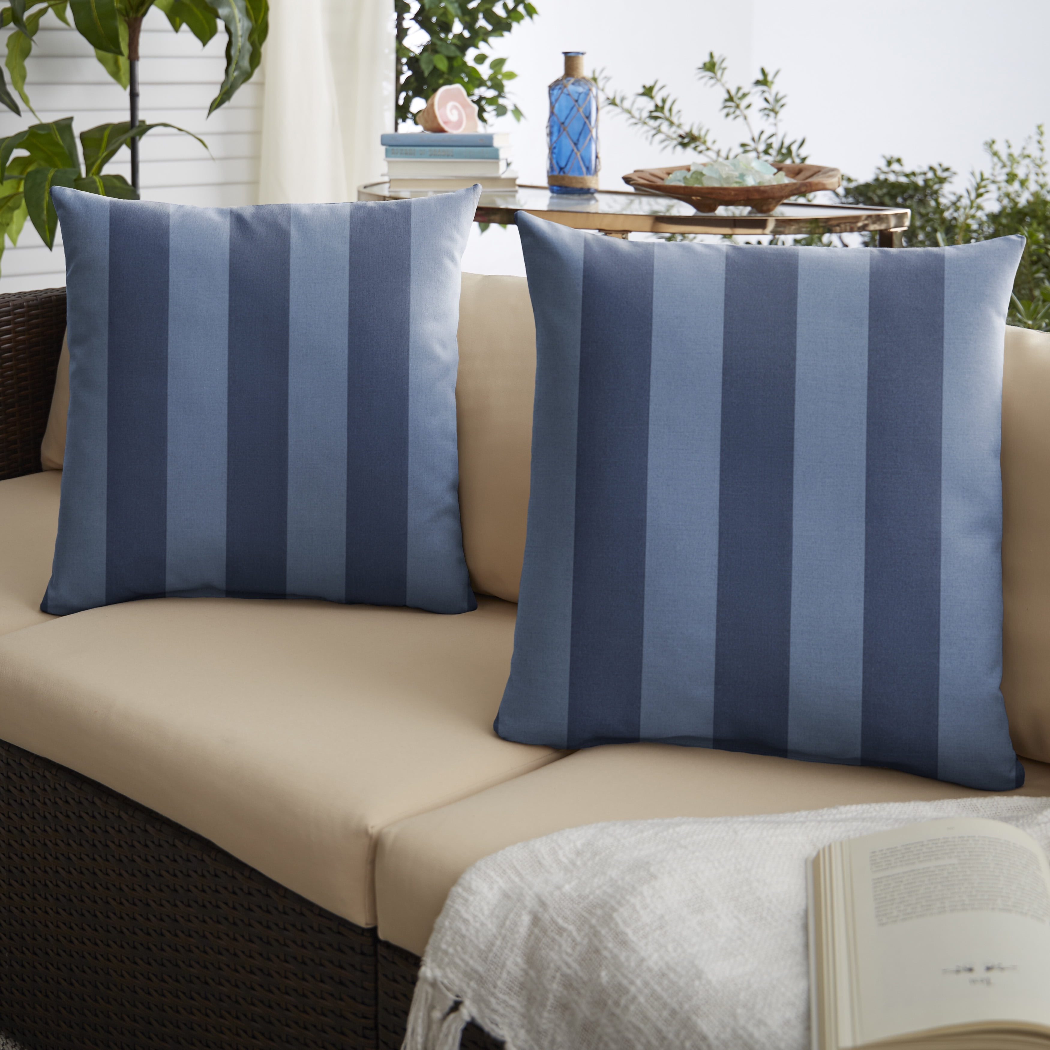 Sorra Home Preview Capri Indoor/Outdoor Knife Edge Pillow Set of Two ...
