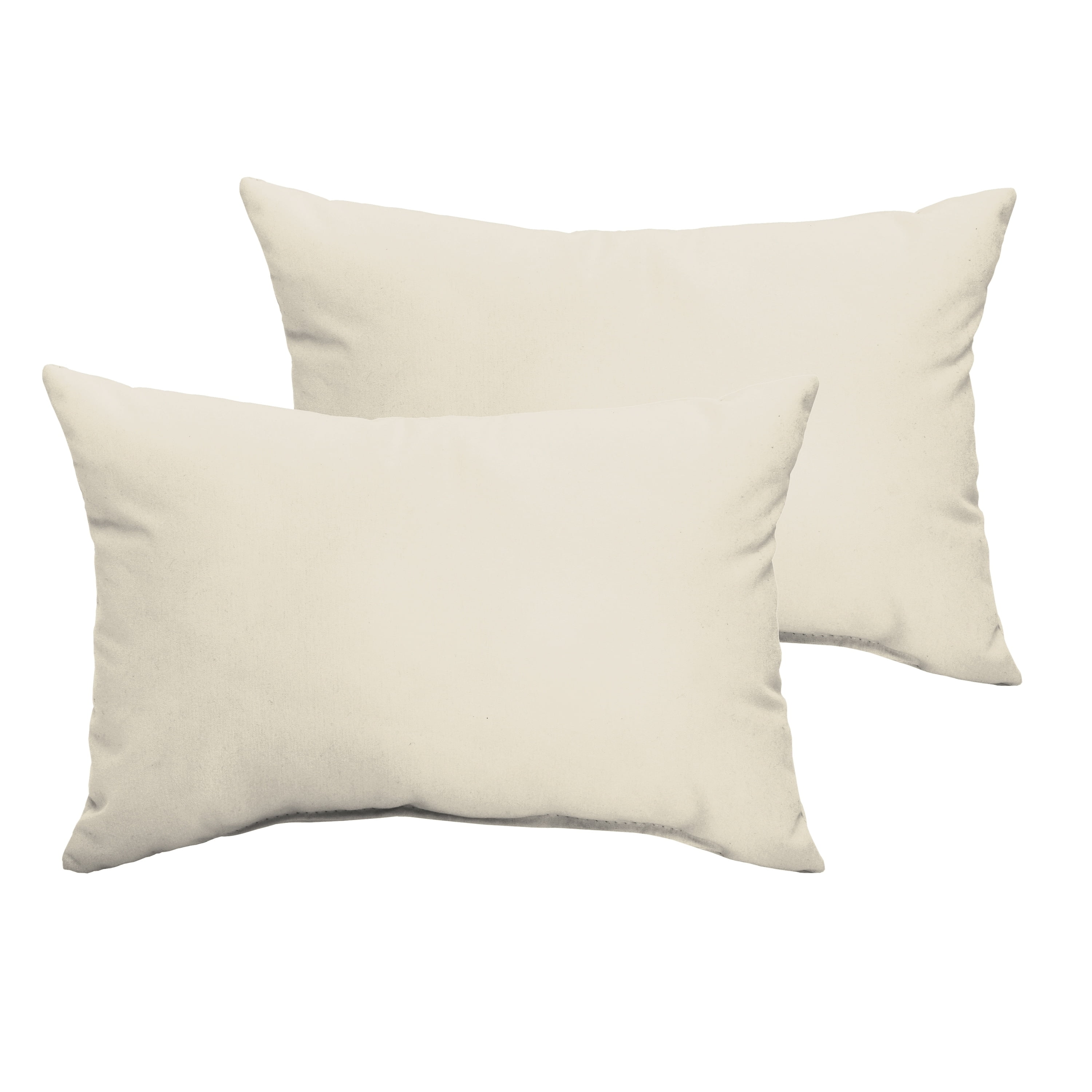 Sorra Home Sloane Ivory Indoor/ Outdoor Knife Edge Pillow Set 16 in x ...