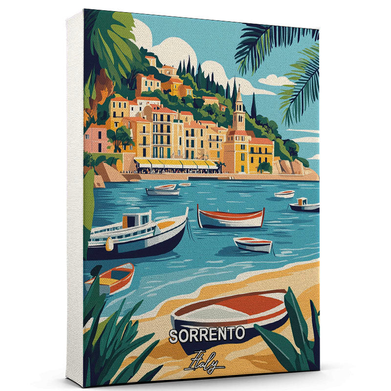 Sorrento Travel Canvas Wall Art – Italy Canvas – Travel-Inspired Scene ...