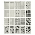 Sorrowso 20PCS A5 Planner Stencils Journal Templates for DIY Notebook ...