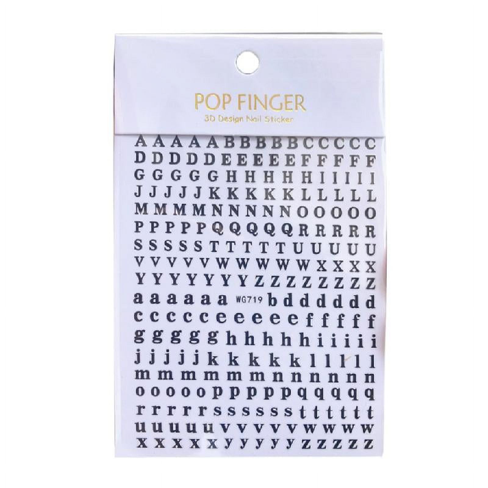 Sorrowso 26 Alphabet Stickers Glitter Self Adhesive Uppercase Letter ...
