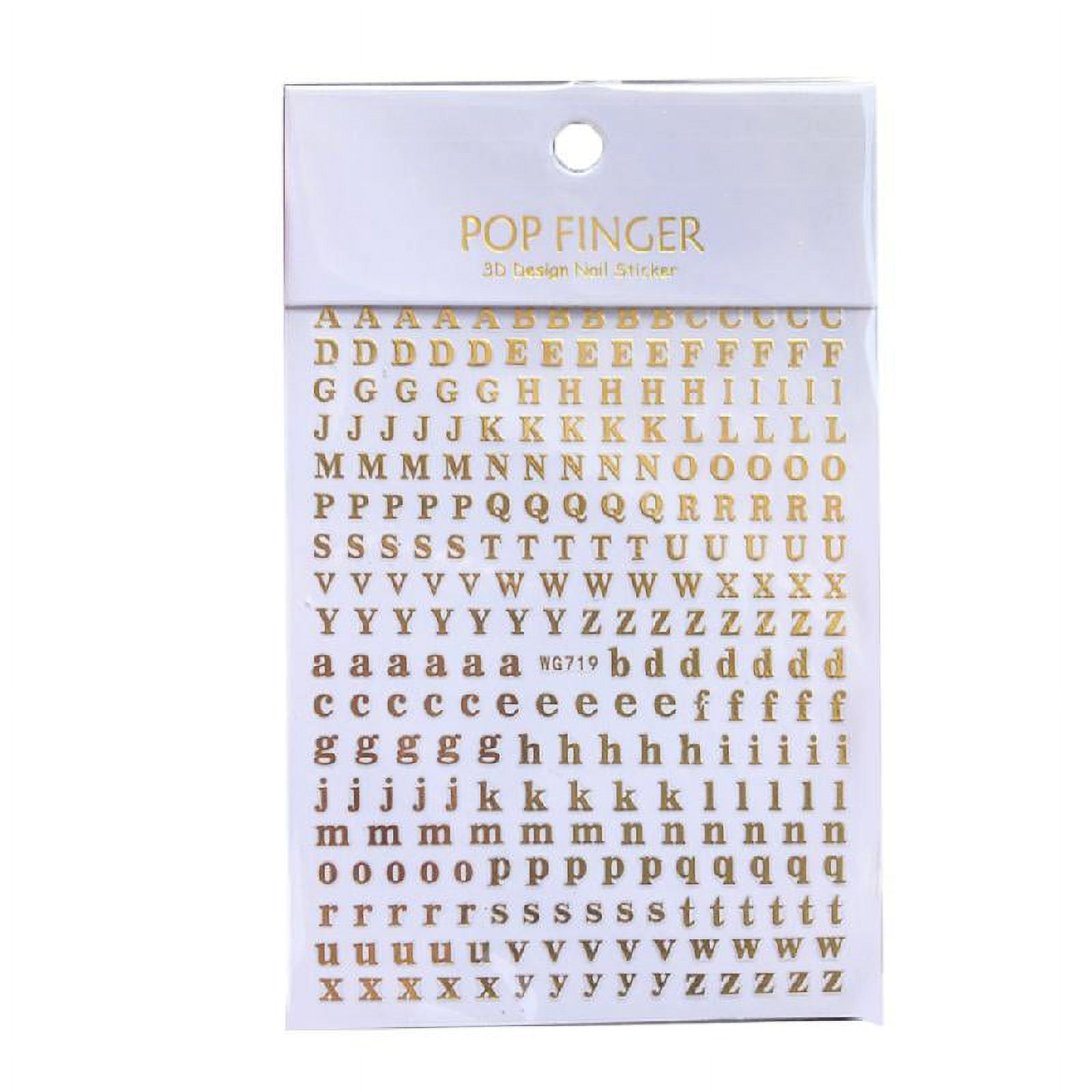Sorrowso 26 Alphabet Stickers Glitter Self Adhesive Uppercase Letter ...