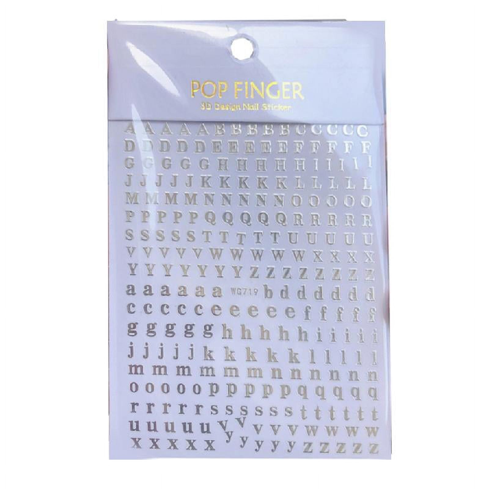 Sorrowso 26 Alphabet Stickers Glitter Self Adhesive Uppercase Letter ...