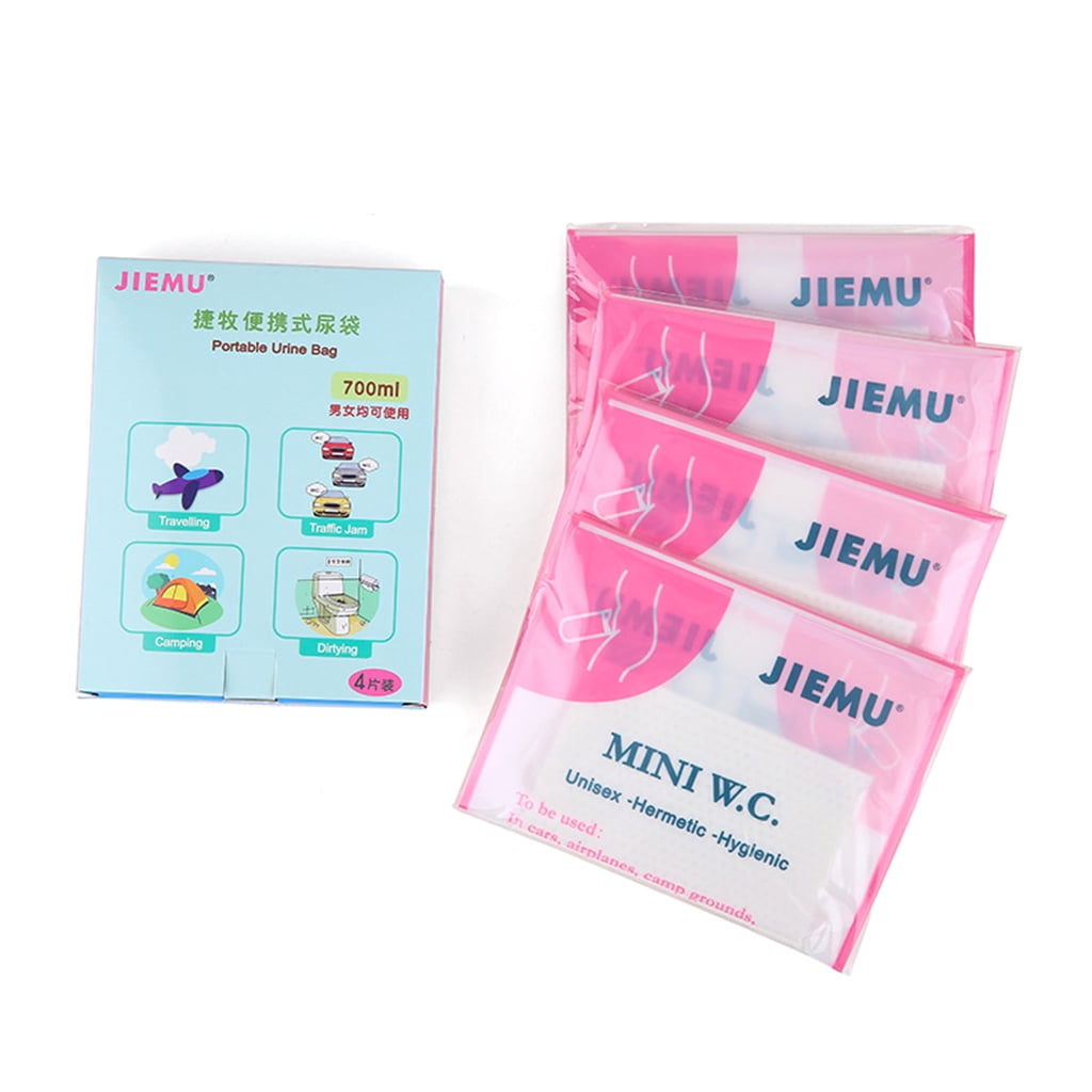 Sorrowso 4 Pcs Emergency Urinal Bag Disposable Urine Bag for Men and ...