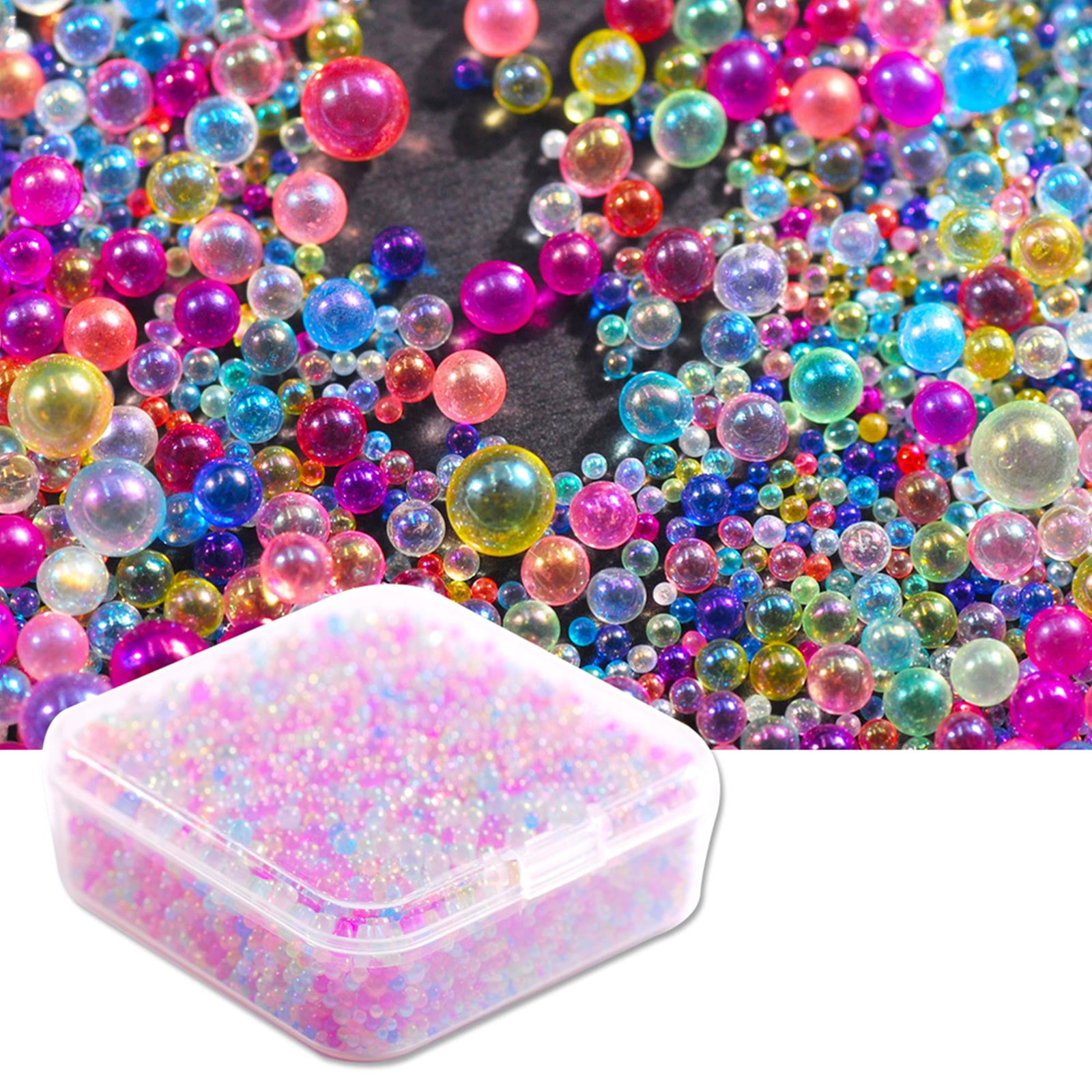 Sorrowso 90g UV Resin Bubble Beads Droplet Bubble Beads Fillers for DIY ...