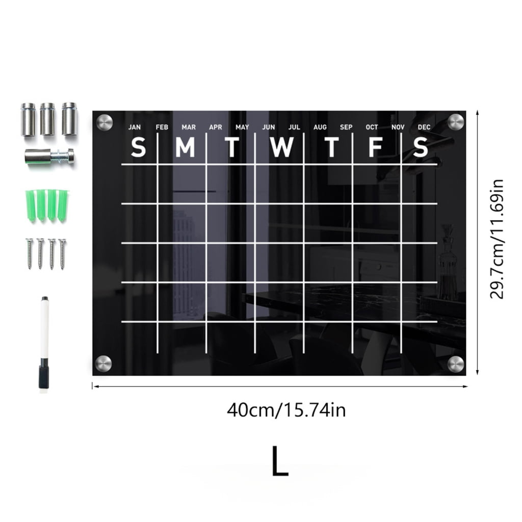 Sorrowso Acrylic Dry Erase Weekly Calendar Board To Do List Whiteboard ...