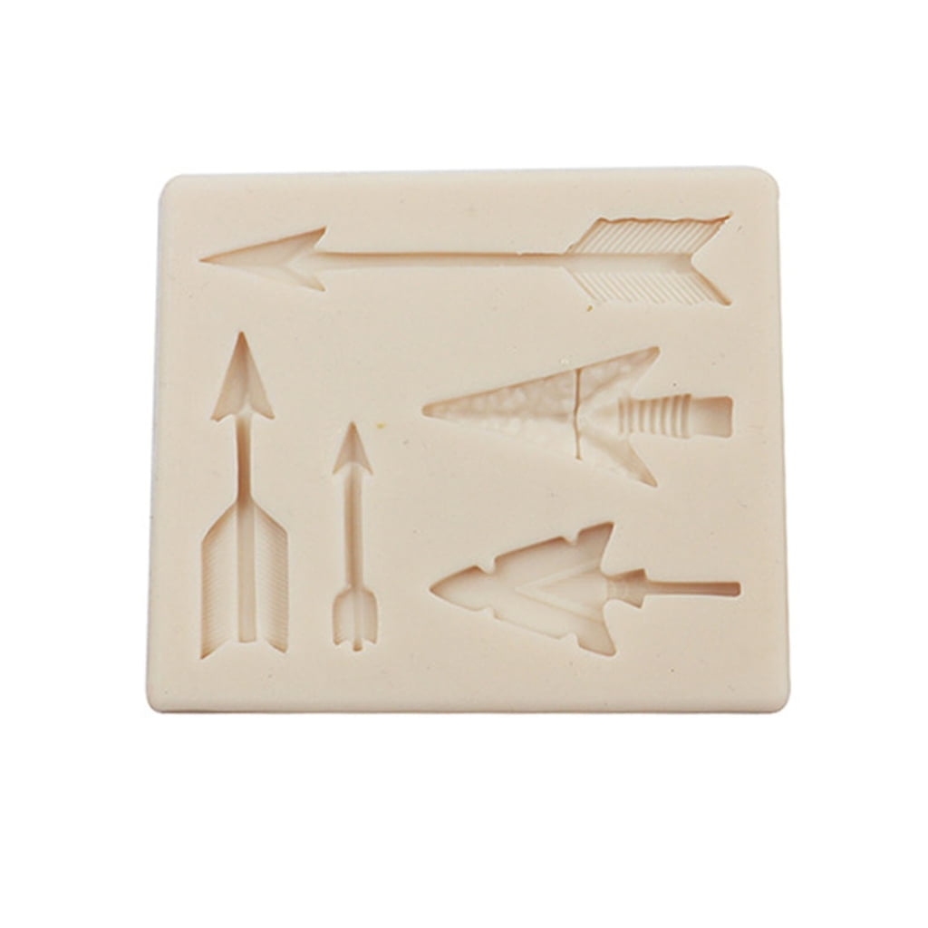 Sorrowso Arrow Feather Silicone Mold Fondant Chocolate Gumpaste Mold ...