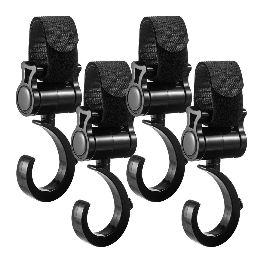 Sorrowso Baby Stroller Hooks for Hanging Bags Diaper Bag Organizer 360 ...