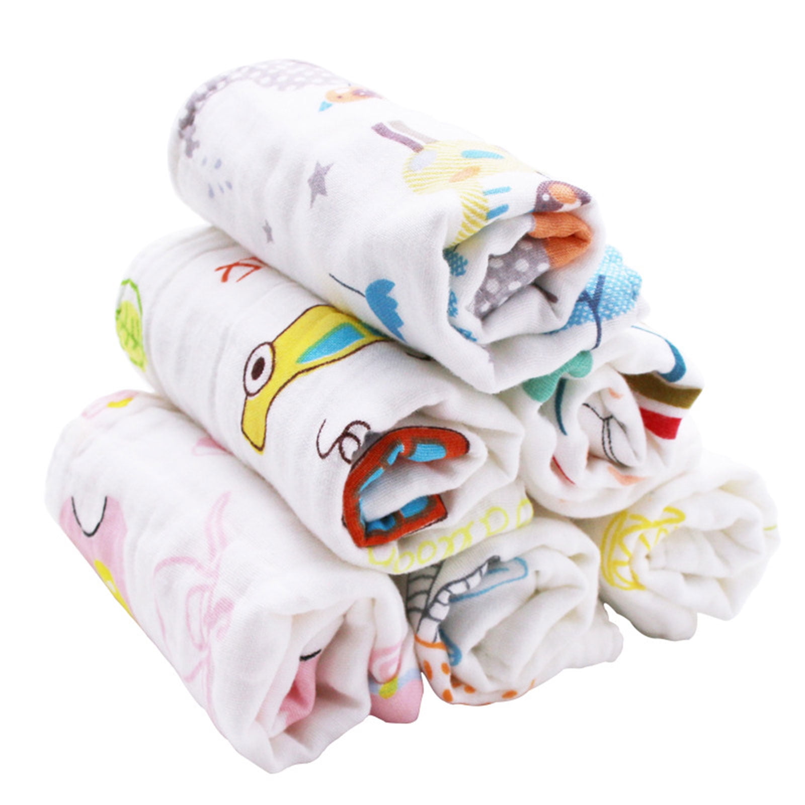Sorrowso Cute Small Towel Handkerchief Square Pocket Hanky Six-layer ...