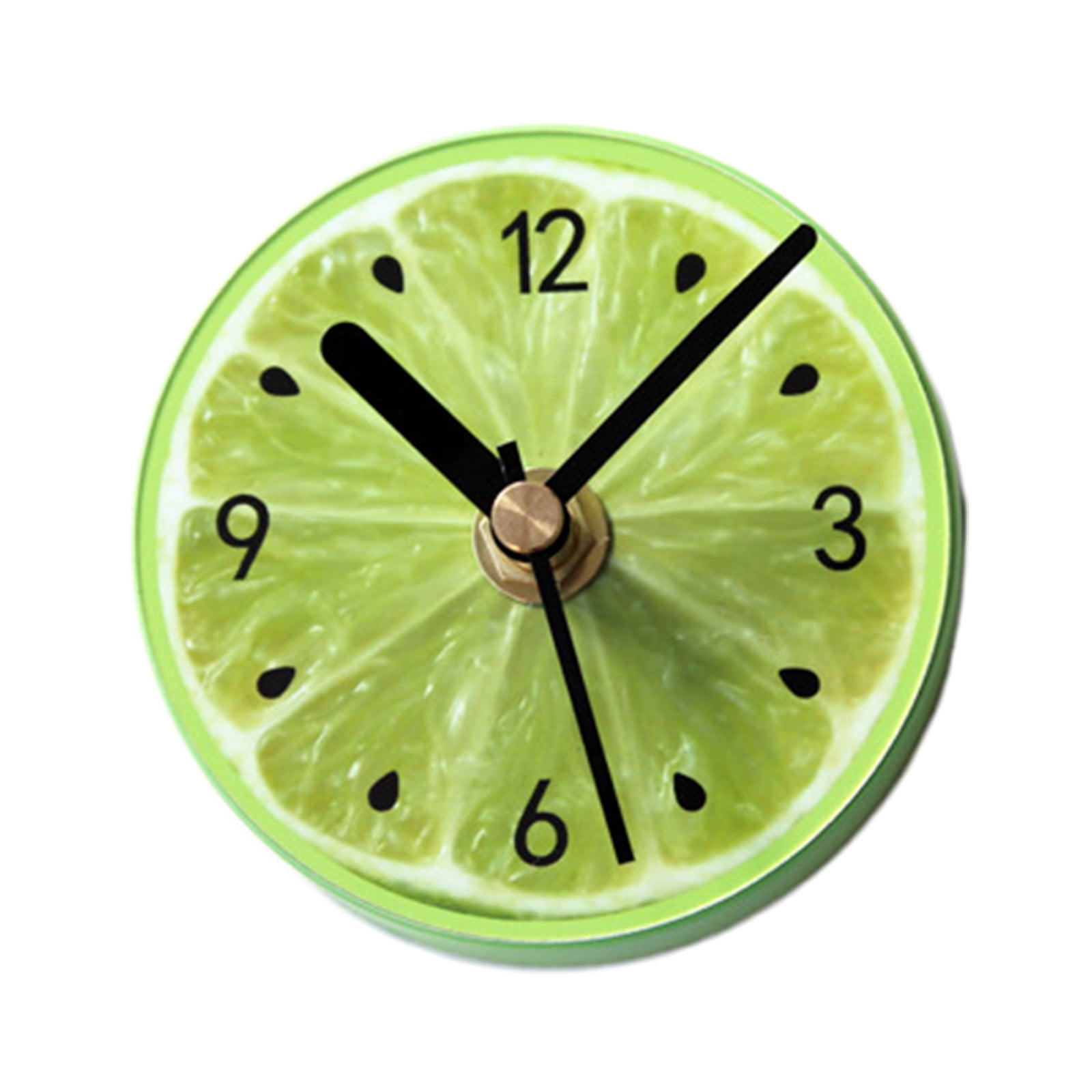 Sorrowso Decorative Fridge Mount Clock for Creative Round Fruit Pattern ...
