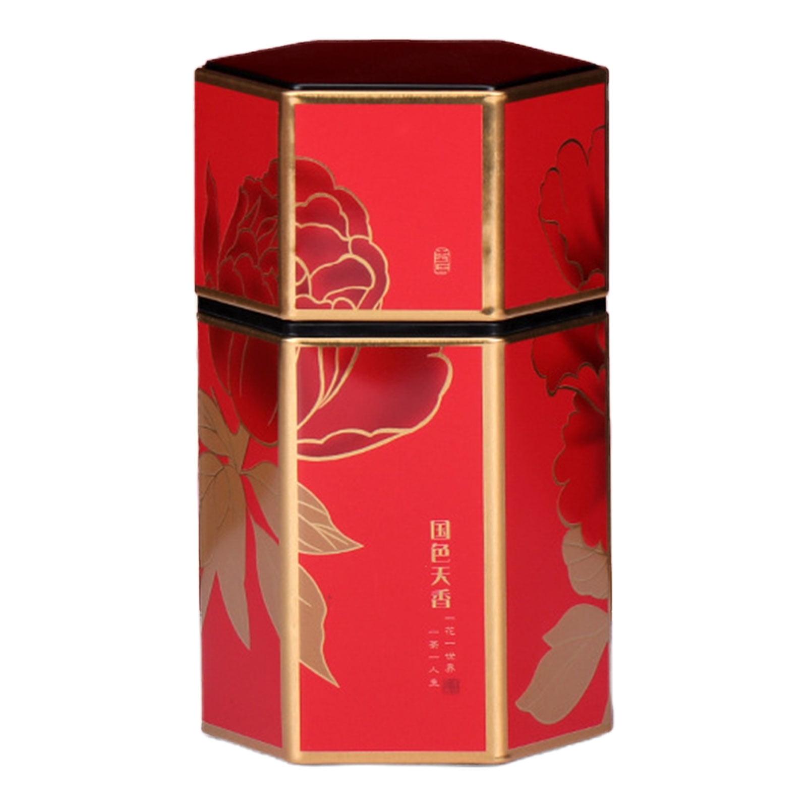 Sorrowso Hexagon Tea Storage Containers Tea Tins Food Storage Container ...