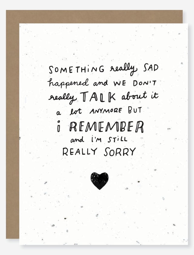 Sorry Card for Difficult Times – Thoughtful Message of Remembrance and ...